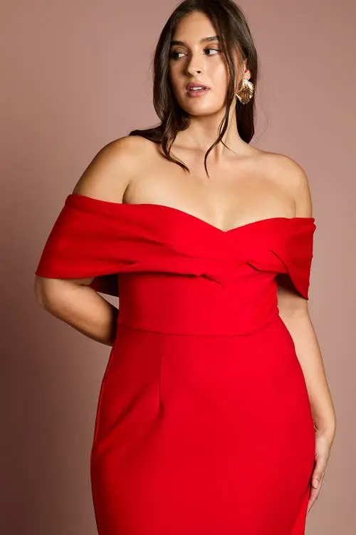 Coast Bardot Ponte Midi Dress