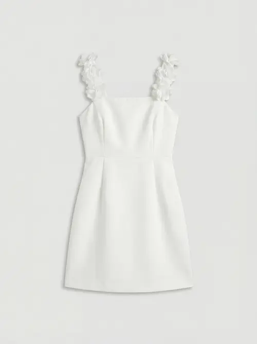 Coast 3d Floral Bardot Bridal Mini Dress