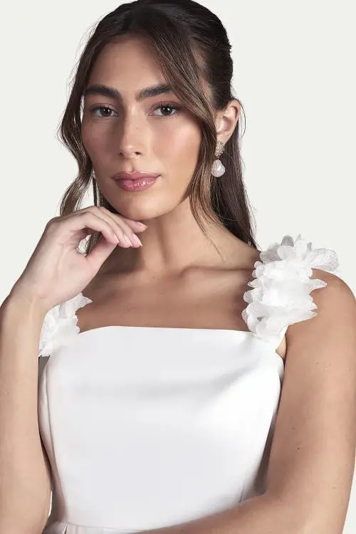 Coast 3d Floral Bardot Bridal Mini Dress