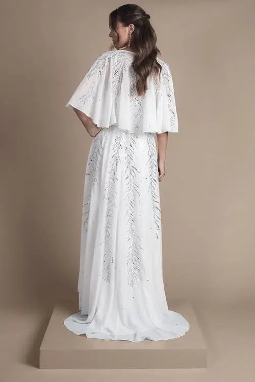Coast Angel Sleeve Embellished Maxi Wedding Dress