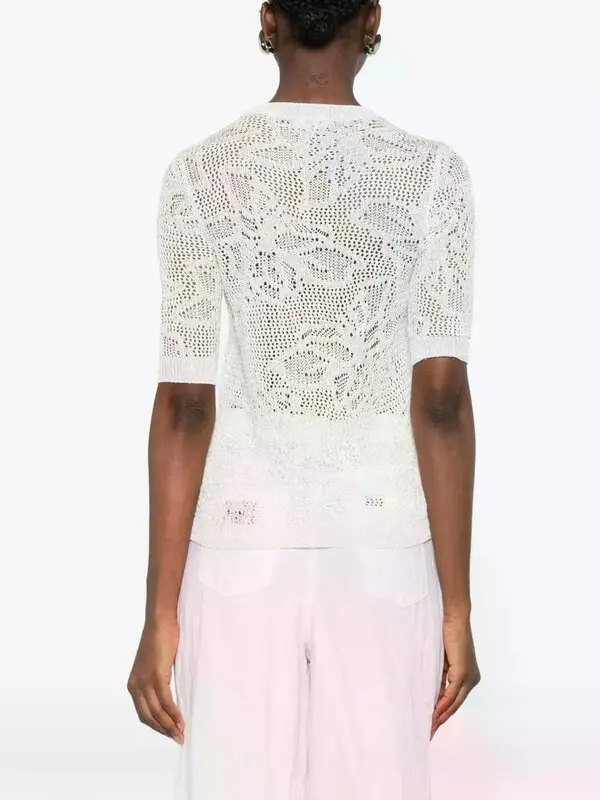 Fabiana Filippi Openwork Sparkle T-shirt