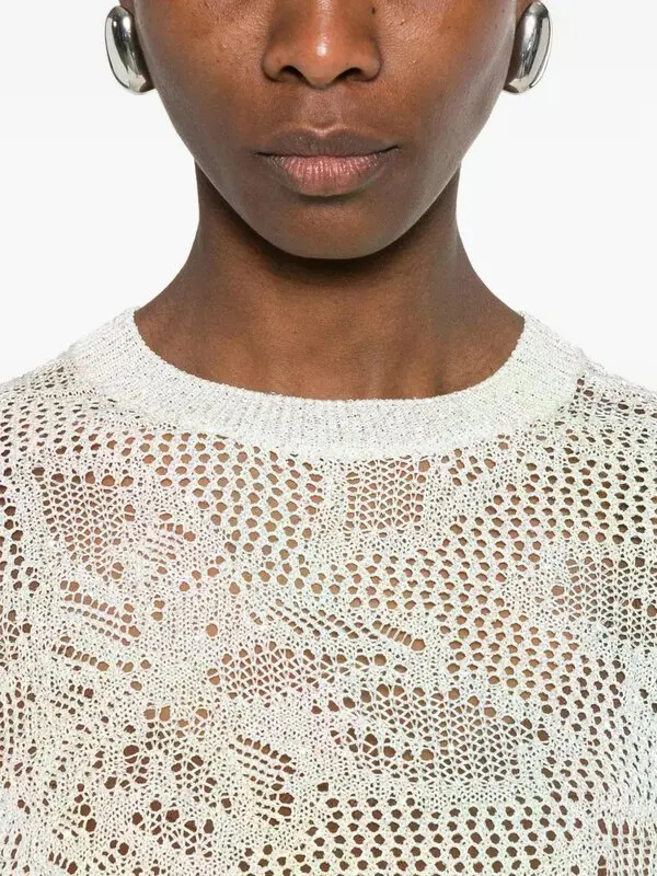 Fabiana Filippi Openwork Sparkle T-shirt