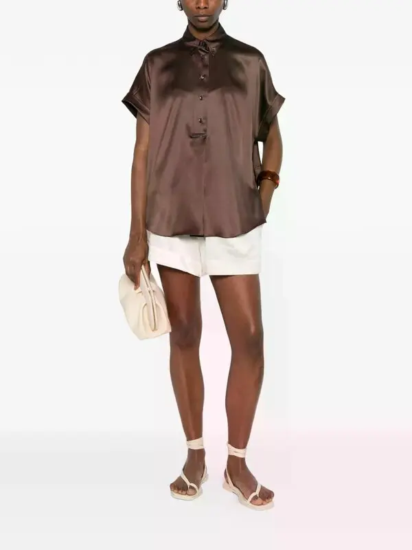 Brunello Cucinelli Buttoned Blouse - Brown