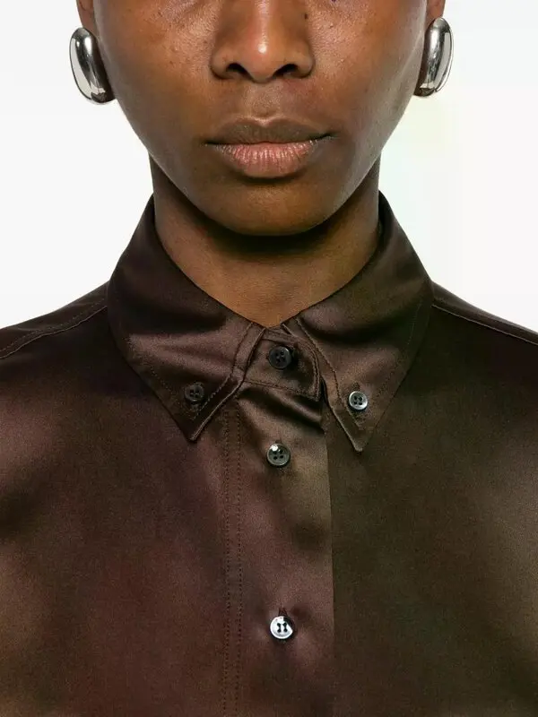 Brunello Cucinelli Buttoned Blouse - Brown