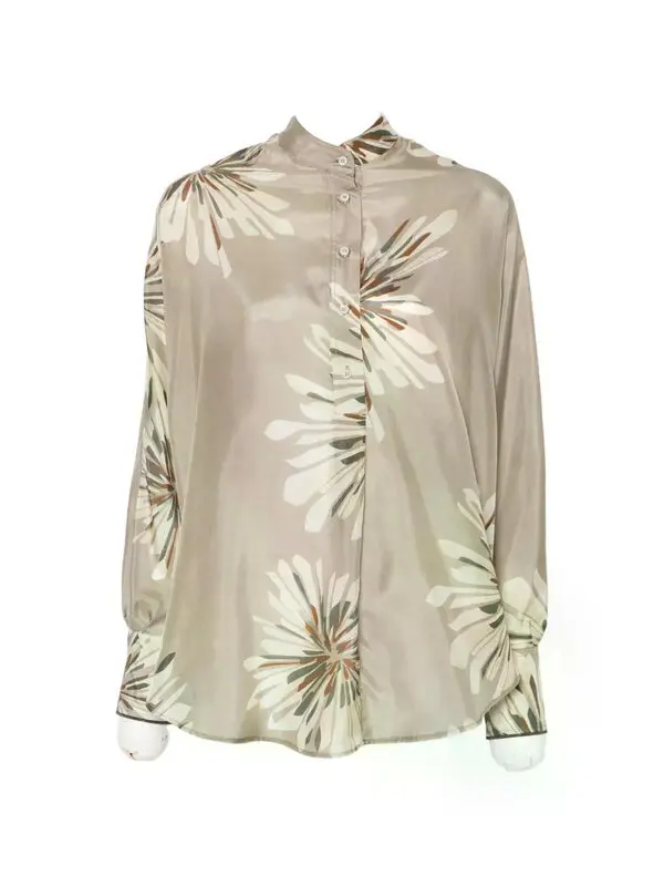 Brunello Cucinelli Floral-print Blouse