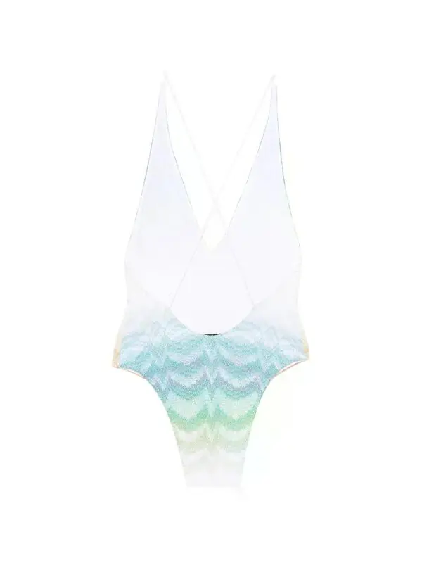 Missoni Cross-back Chevron Swimsuit