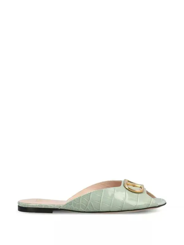 Valentino Garavani Logo Sandals - Green