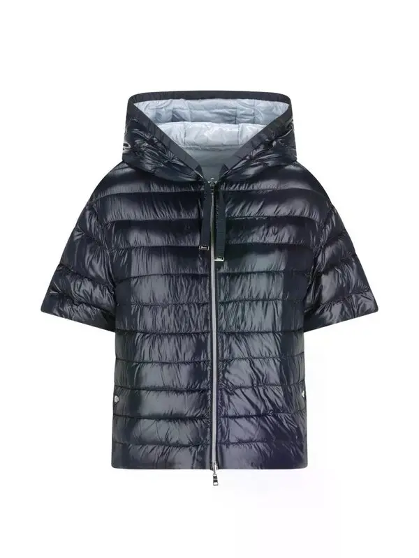 Herno Hooded Quilted Coat - Blue