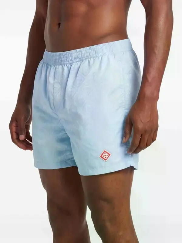 Casablanca Logo-jacquard Swim Shorts