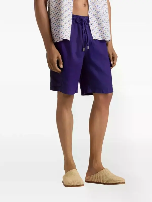 Vilebrequin Linen Bermuda Shorts - Purple