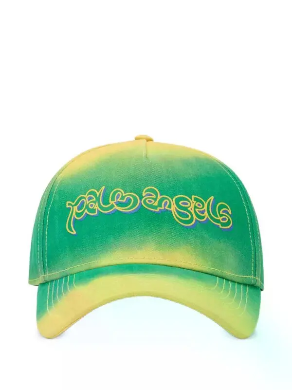 Palm Angels Tie-dye Logo Baseball Cap - Green