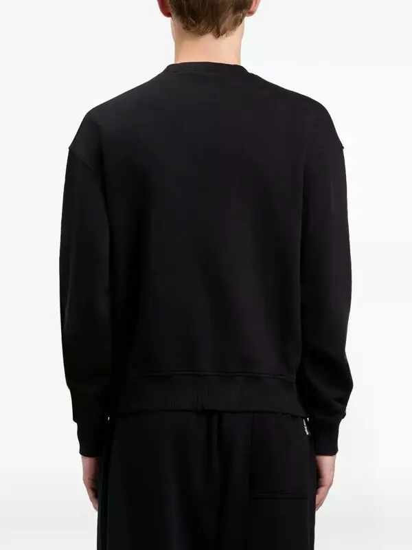 Palm Angels Logo Neck Sweatshirt - Black