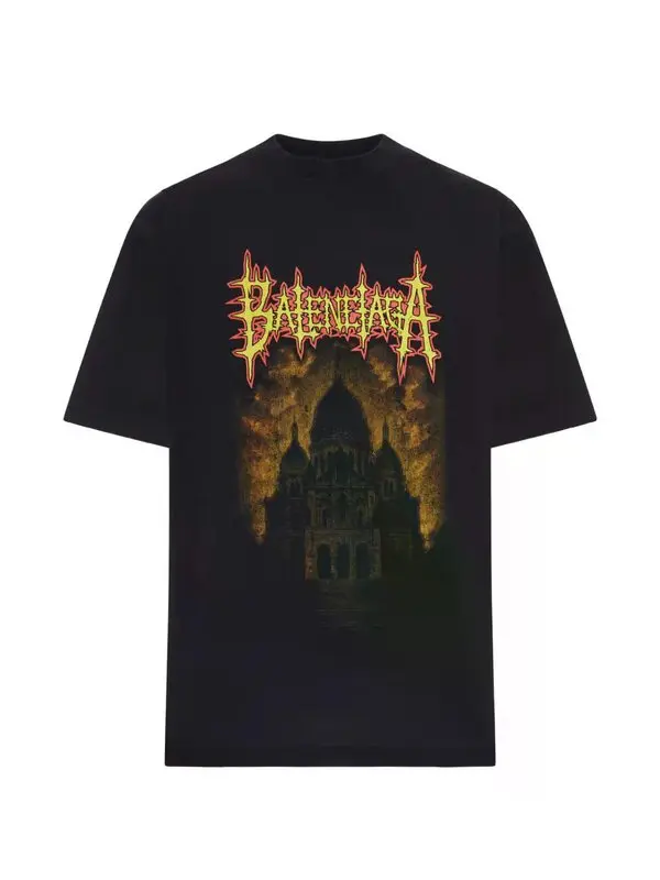 Balenciaga Graphic T-shirt - Black