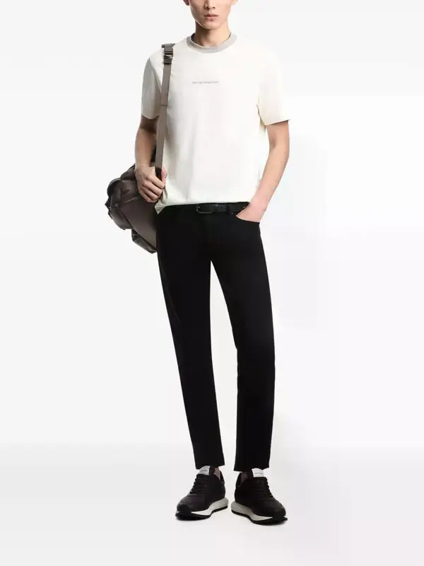 Emporio Armani Heavy Jersey T-shirt With Ea Generation Embroidery