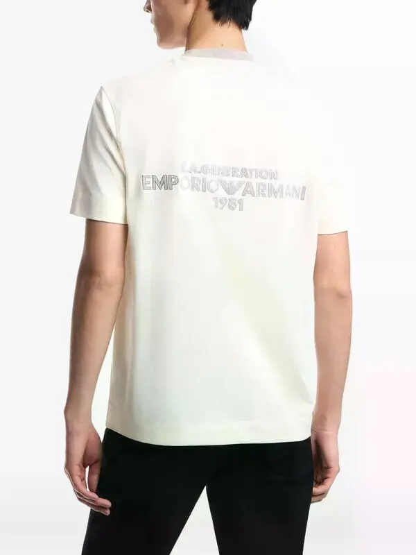 Emporio Armani Heavy Jersey T-shirt With Ea Generation Embroidery