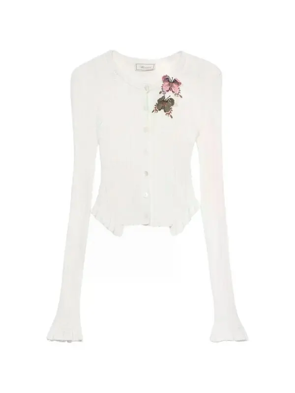 Blumarine Ruffled Cardigan