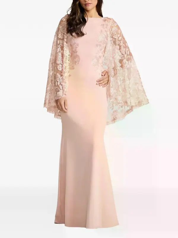 Tadashi Shoji Floral Lace Dress - Pink | Editorialist