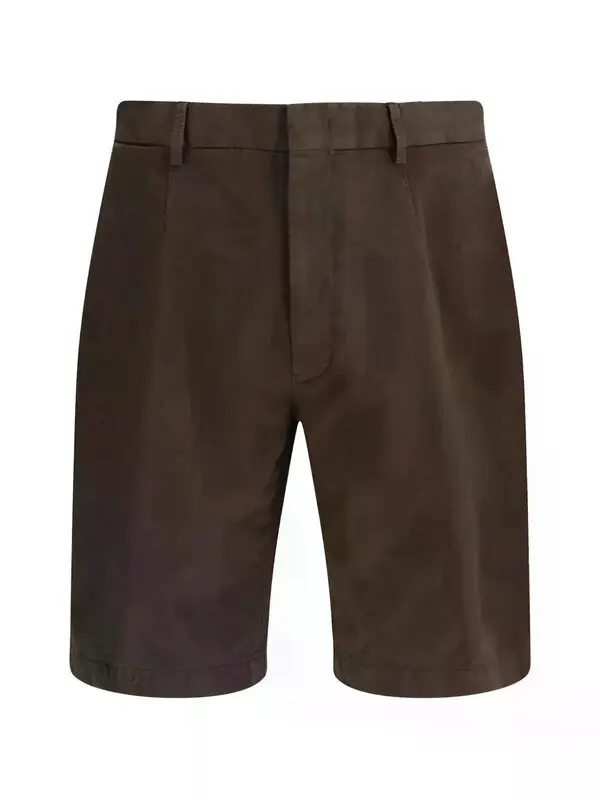 Zegna Flap Pocket Shorts - Brown