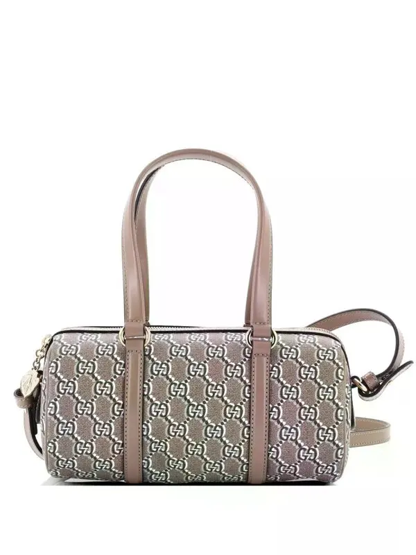 Gucci Convertible Duffle Bag Gg Shadow Coated Canvas Small Shoulder Bag