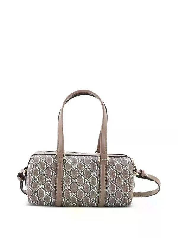 Gucci Convertible Duffle Bag Gg Shadow Coated Canvas Small Shoulder Bag