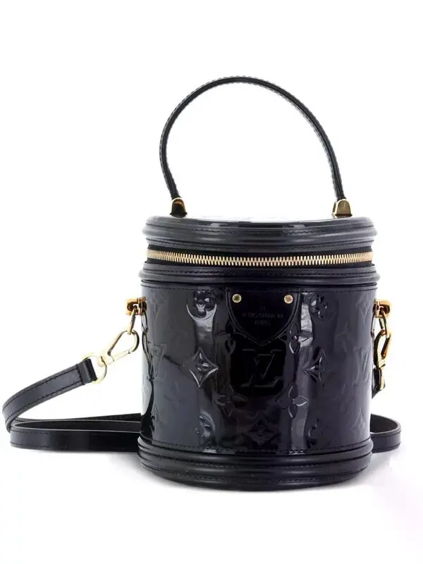 LOUIS VUITTON Cannes Handbag Monogram Vernis Crossbody - Black