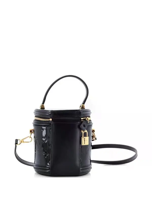 LOUIS VUITTON Cannes Handbag Monogram Vernis Crossbody - Black
