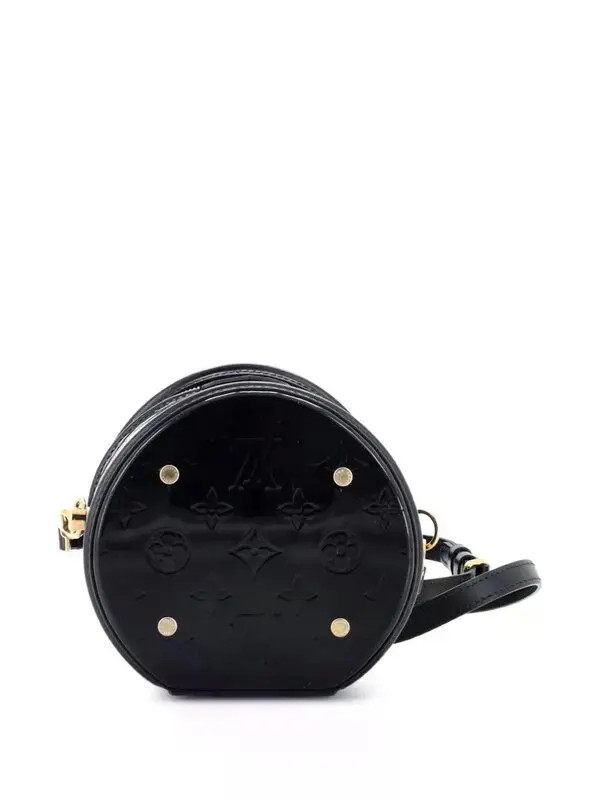 LOUIS VUITTON Cannes Handbag Monogram Vernis Crossbody - Black