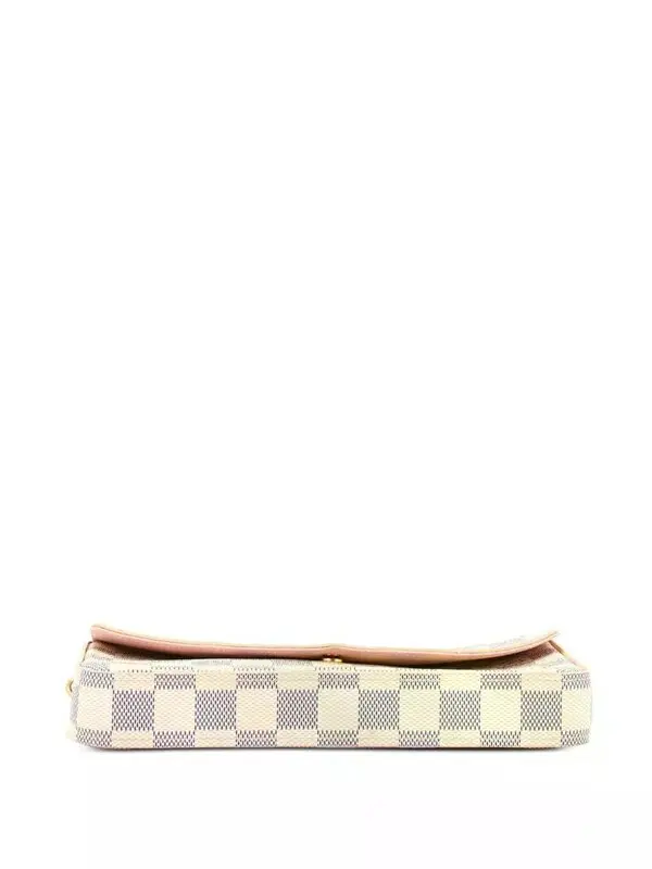 LOUIS VUITTON Felicie Pochette Damier - White