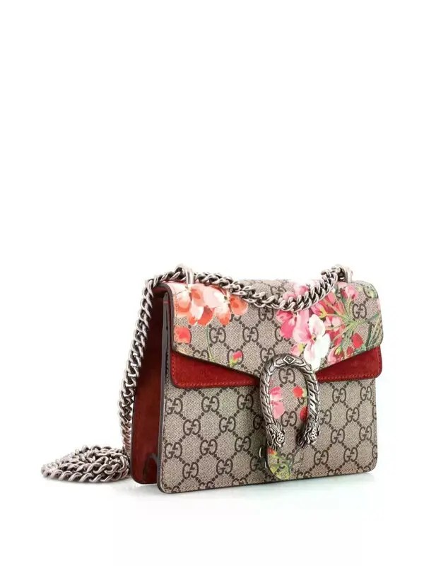 Gucci Dionysus Blooms Print Gg Coated Canvas Mini Shoulder Bag - Brown