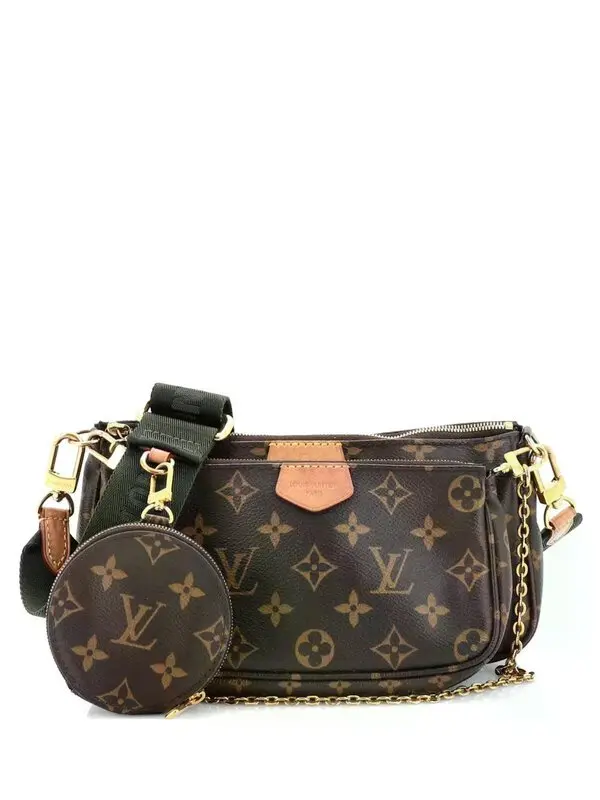 LOUIS VUITTON Multi Pochette Accessoires Monogram Canvas Crossbody Bag - Brown
