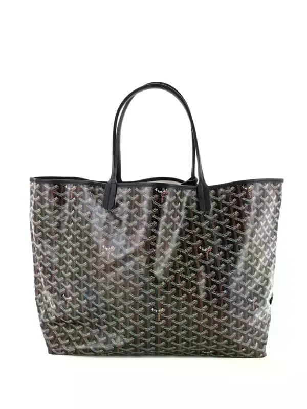 Goyard Saint Louis Coated Canvas Gm Tote Bag - Black