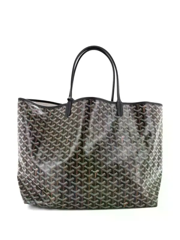 Goyard Saint Louis Coated Canvas Gm Tote Bag - Black