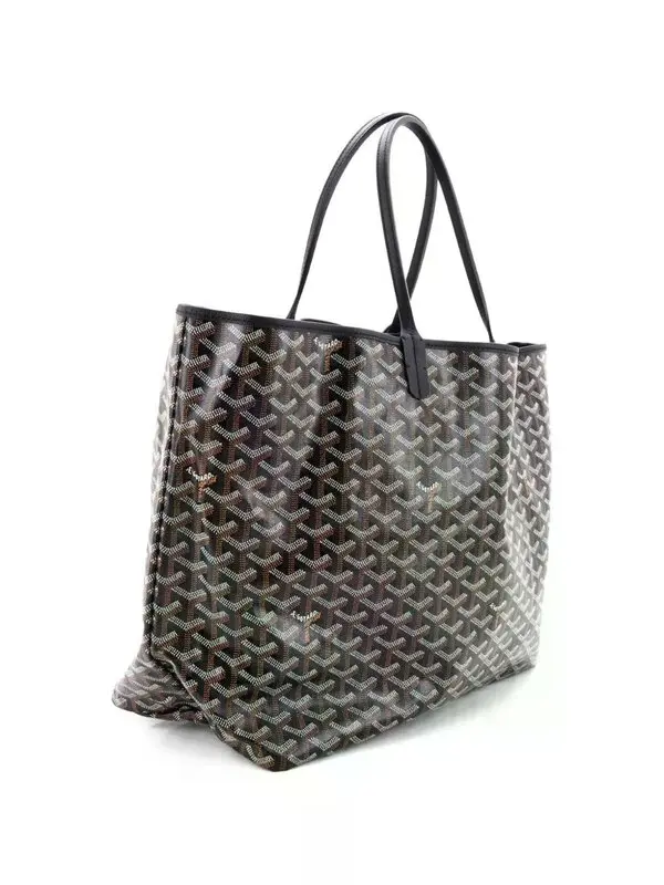 Goyard Saint Louis Coated Canvas Gm Tote Bag - Black