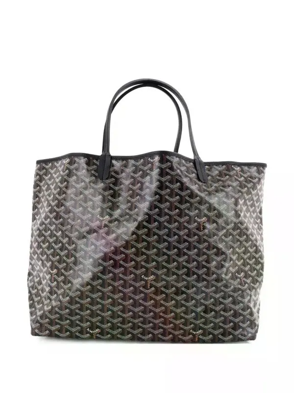 Goyard Saint Louis Coated Canvas Gm Tote Bag - Black