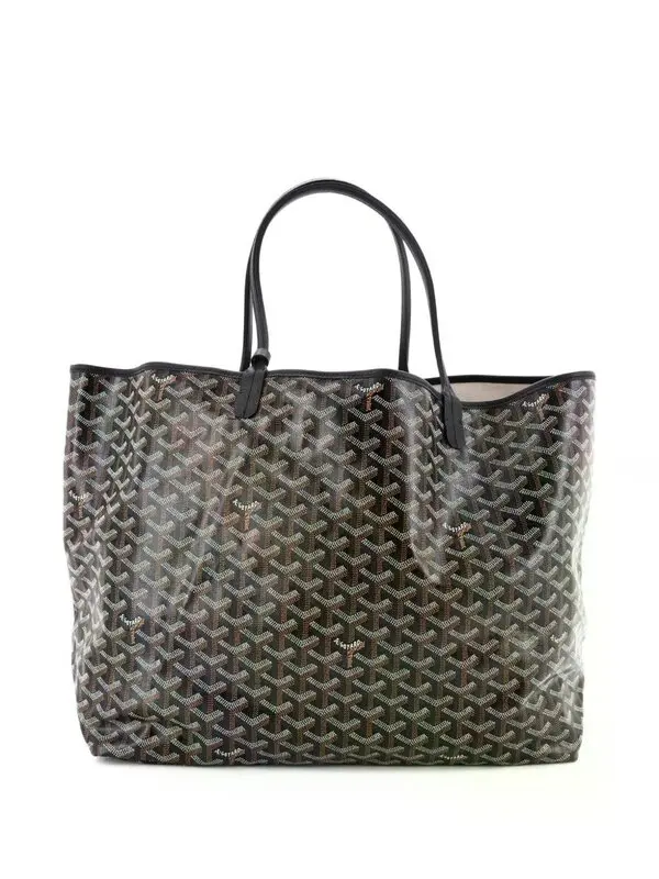 Goyard Saint Louis Coated Canvas Gm Tote Bag - Black