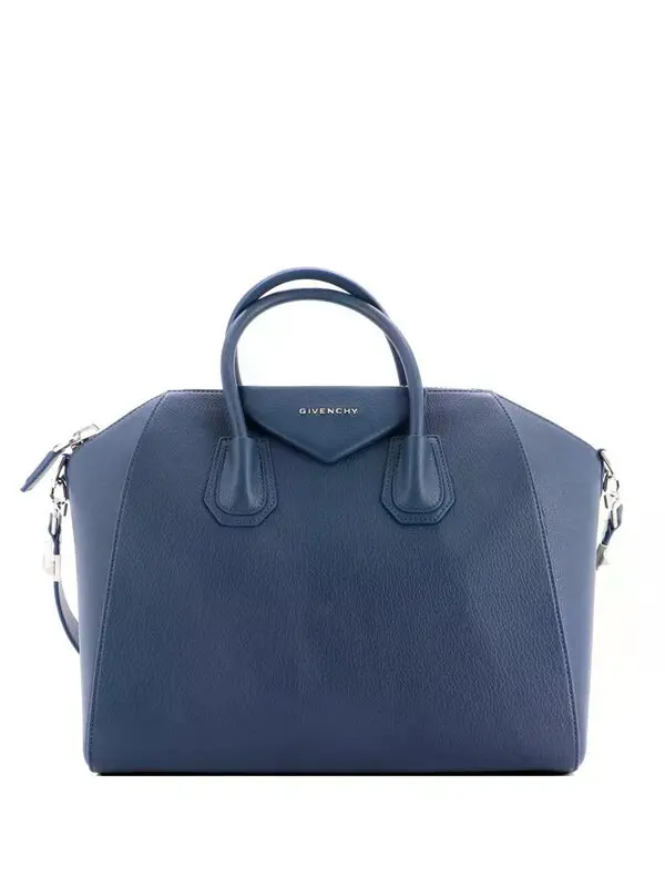 Givenchy Antigona Bag Leather Medium Satchel - Blue