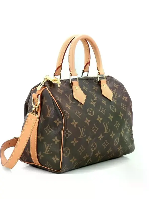 LOUIS VUITTON Speedy Bandouliere Bag Monogram Canvas 25 Satchel - Brown