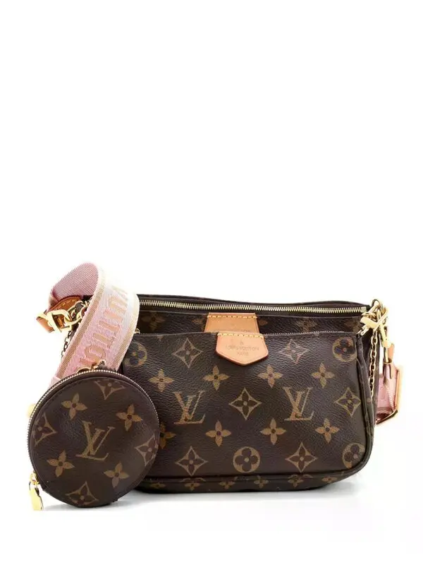 LOUIS VUITTON Multi Pochette Accessoires Monogram Canvas Crossbody Bag - Brown