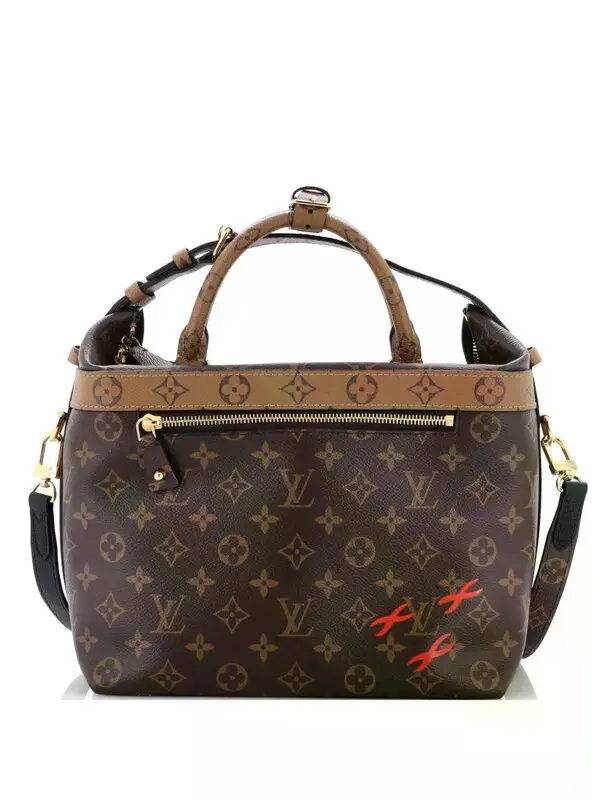 LOUIS VUITTON City Cruiser Handbag Reverse Monogram Canvas Pm Shoulder Bag - Brown