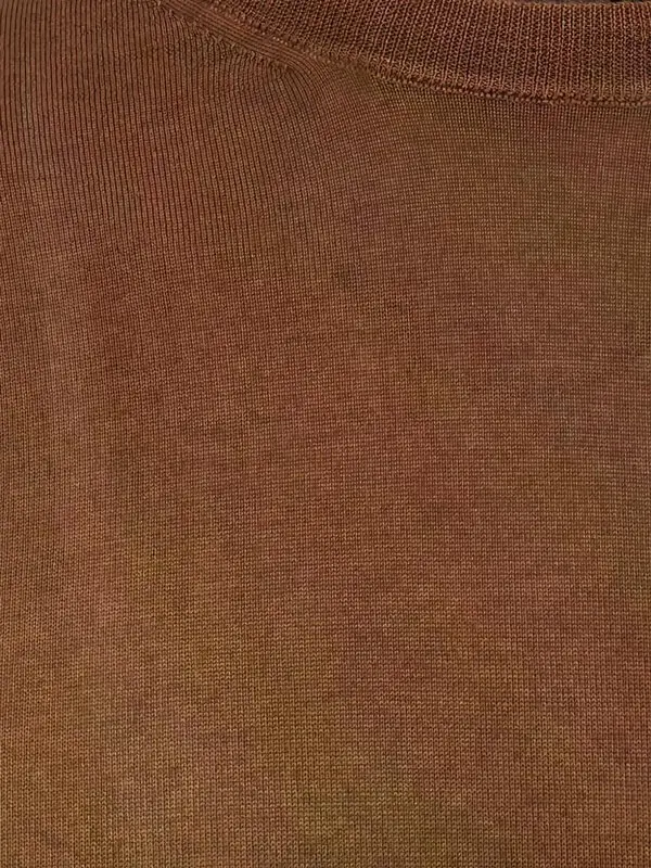 Corneliani Crew-neck Ribbed Sweater - Brown