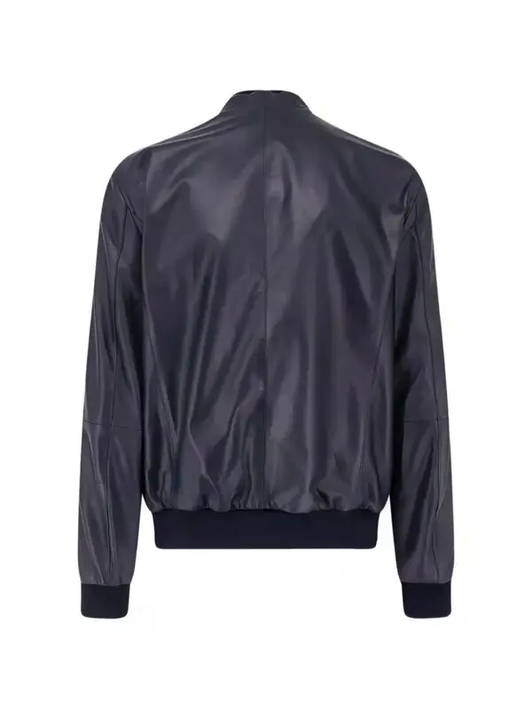 Corneliani Ribbed Leather Jacket