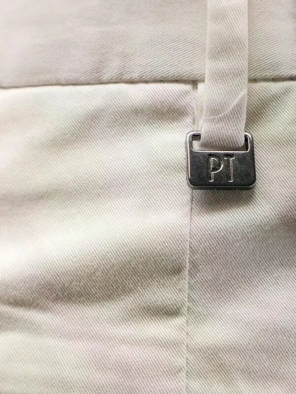 PT TORINO Logo-detail Trousers - Neutrals