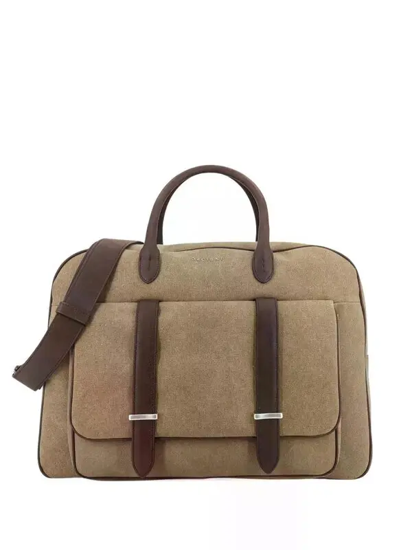 ORTIGNI Jones Safari Suede Holdall - Neutrals