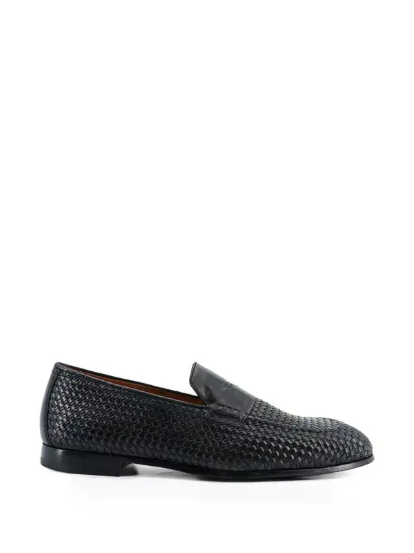 DOUCAL'S Braidy Loafers - Black