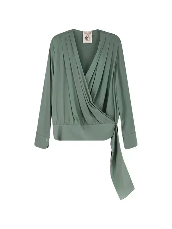 SEMICOUTURE V-neck Wrap Blouse
