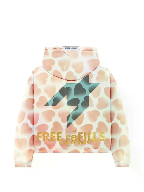FREE REFILLS Heart Print Hoodie