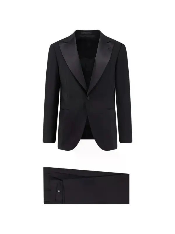 Corneliani Satin Lapel Single-breasted Suit