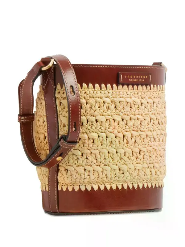 THE BRIDGE Raffia Bucket Bag
