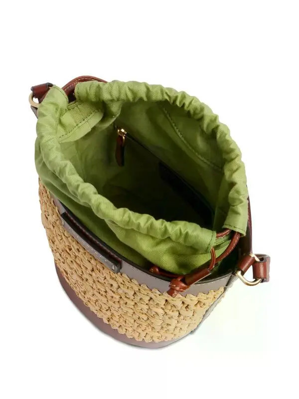 THE BRIDGE Raffia Bucket Bag