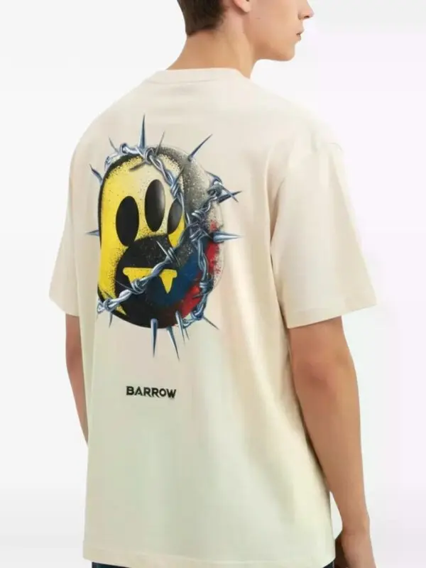 BARROW Barbed-wire Graphic T-shirt